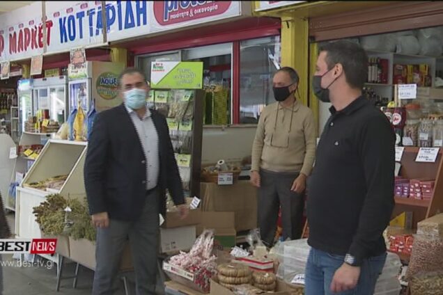 Στην Κεντρική Αγορά της Καλαμάτας ο δήμαρχος- Αντάλλαξε ευχές και ...