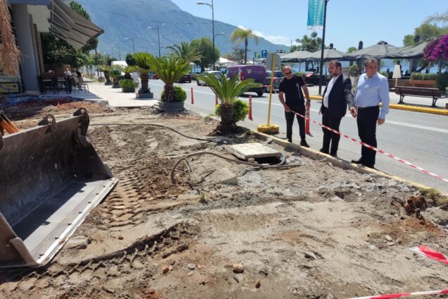 Εξελίσσονται οι εργασίες διάνοιξης της οδού Γ. Φτέρη στην παραλία ...
