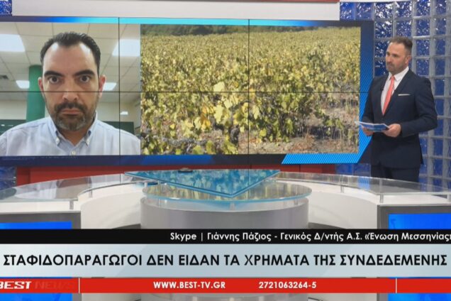 Προβλήματα με τα... ποσά της συνδεδεμένης στη σταφίδα (video) - BEST TV ...