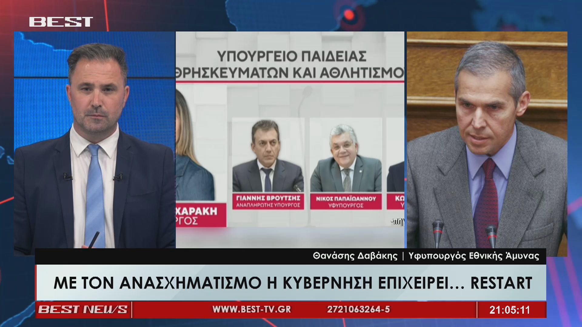 Ο νέος ΥΦΕΠΑ Θανάσης Δαβάκης στο BEST: «Η άμυνα διακριτός τομέας για ...